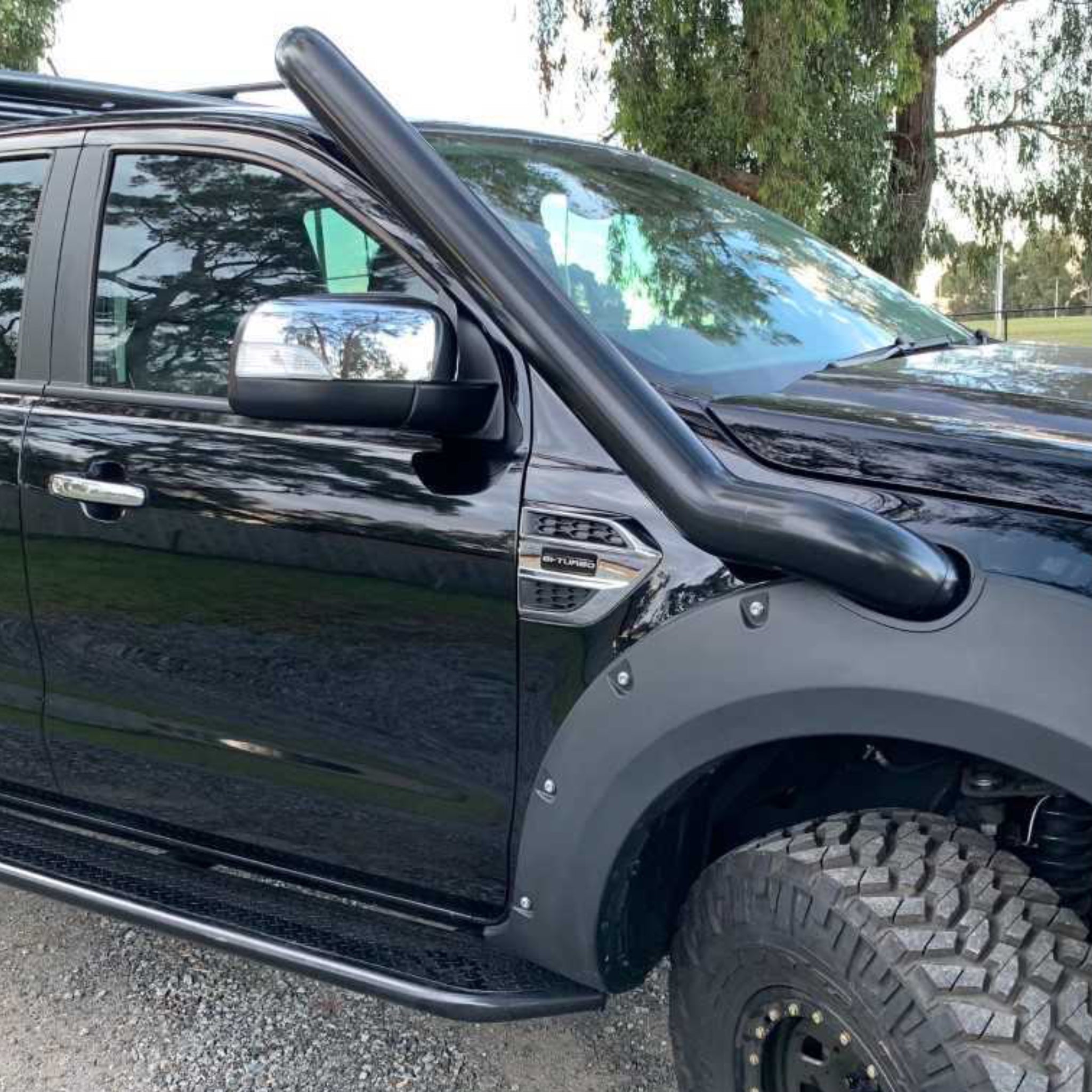 Snorkel Ford Ranger PX1 PX2 PX3 2012-2021 Black Stainless Steel