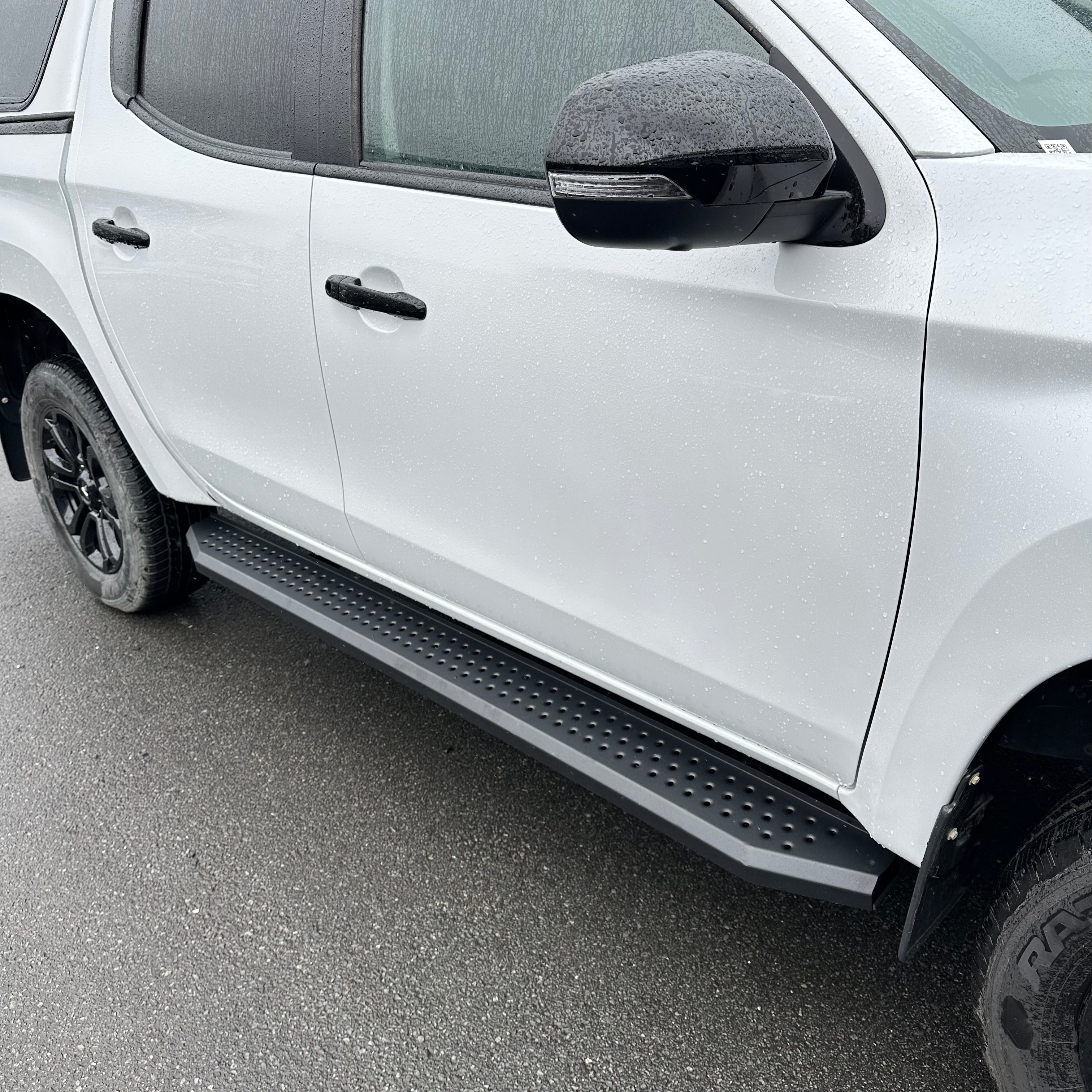 Side Step Running Board Black Steel Triton 2019-2023 Double/Super Cab