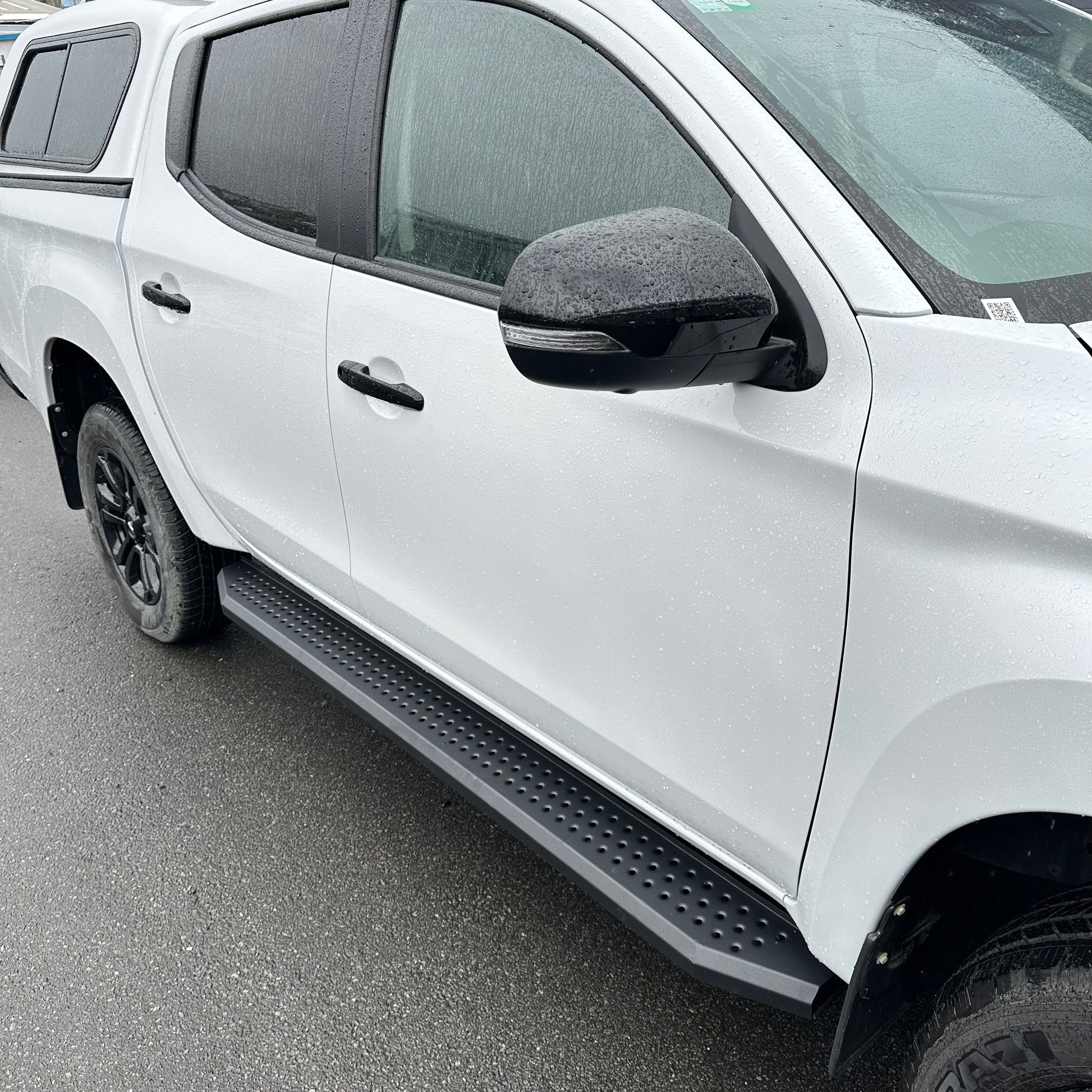 Side Step Running Board Black Steel Triton 2019-2023 Double/Super Cab