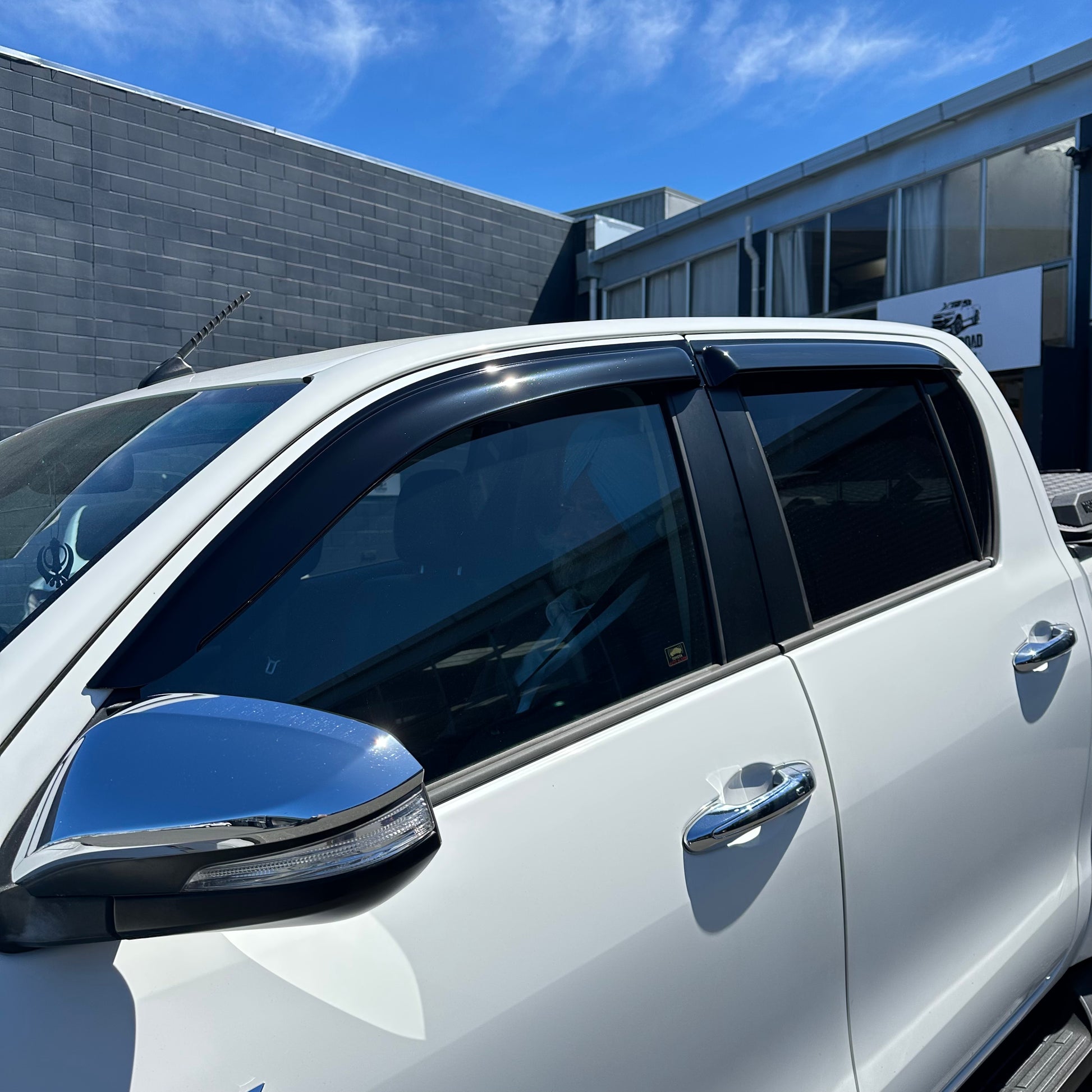 DOOR VISORS/ WINDOW MONSOONS Weather Shields Toyota Hilux 2015-Current
