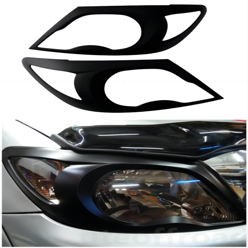 Headlight Covers Toyota Hilux 2005-2012 Matte Black